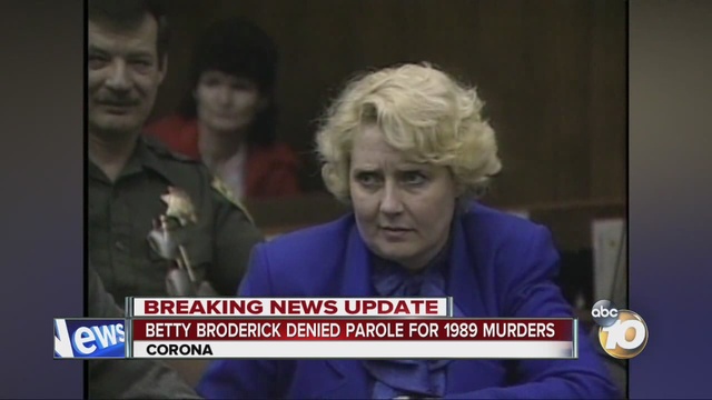 Convicted killer "Betty" Broderick denied parole - 10News.com KGTV-TV ...