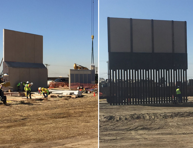 Border wall prototypes almost completed near Otay Mesa Port of Entry ...