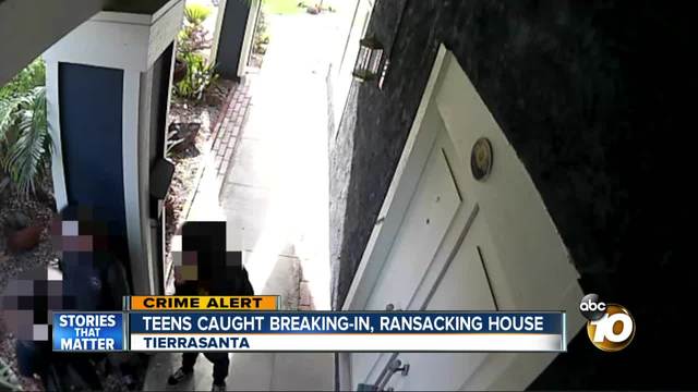 Teens caught breaking-in, ransacking Tierrasanta house - 10News.com ...