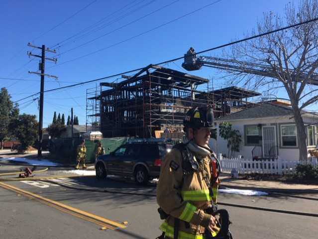 Firefighters respond to massive construction site fire in College Area ...