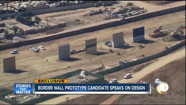 EXCLUSIVE: Candidate describes border wall prototype - 10News.com KGTV ...