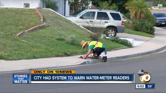 City had system to warn water-meter readers - 10News.com KGTV-TV San Diego