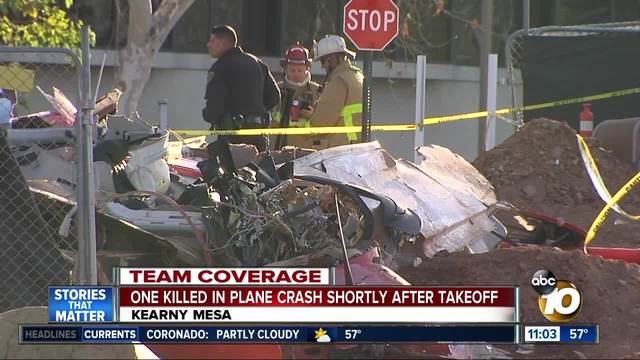 Pilot killed after small plane crashes in Kearny Mesa area - 10News.com ...
