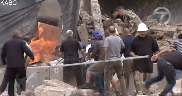 Witnesses rush to help as fire consumes big rig on I-405 in Los Angeles ...