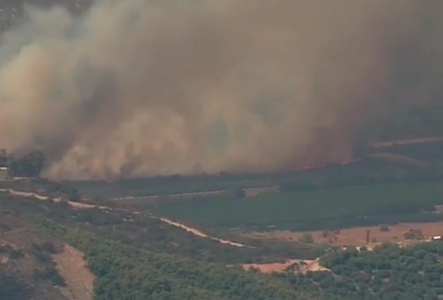 Brush fire erupts in north San Diego County - 10News.com KGTV-TV San Diego
