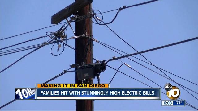 Making it in San Diego: Families stunned by high electric bills ...