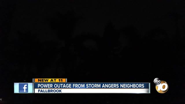Power outage affects Fallbrook neighbors - 10News.com KGTV-TV San Diego