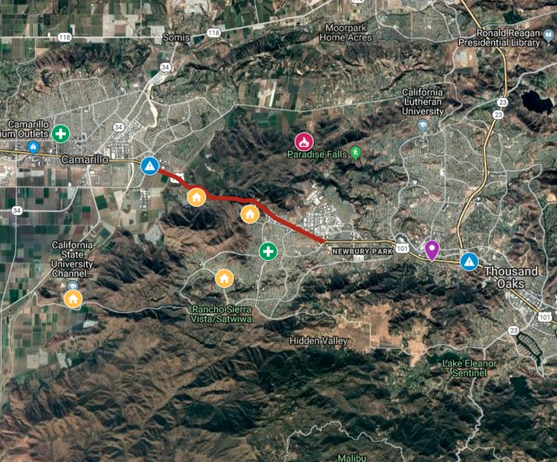 Interactive Map: Brush fires threaten Southern California communities ...